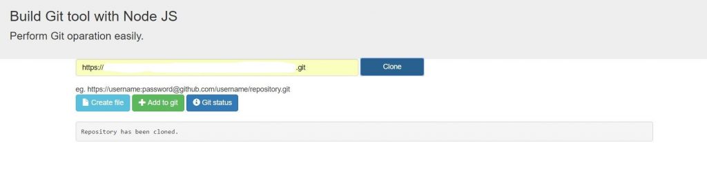 Build basic GIT tool with NodeJS - eTatvaSoft