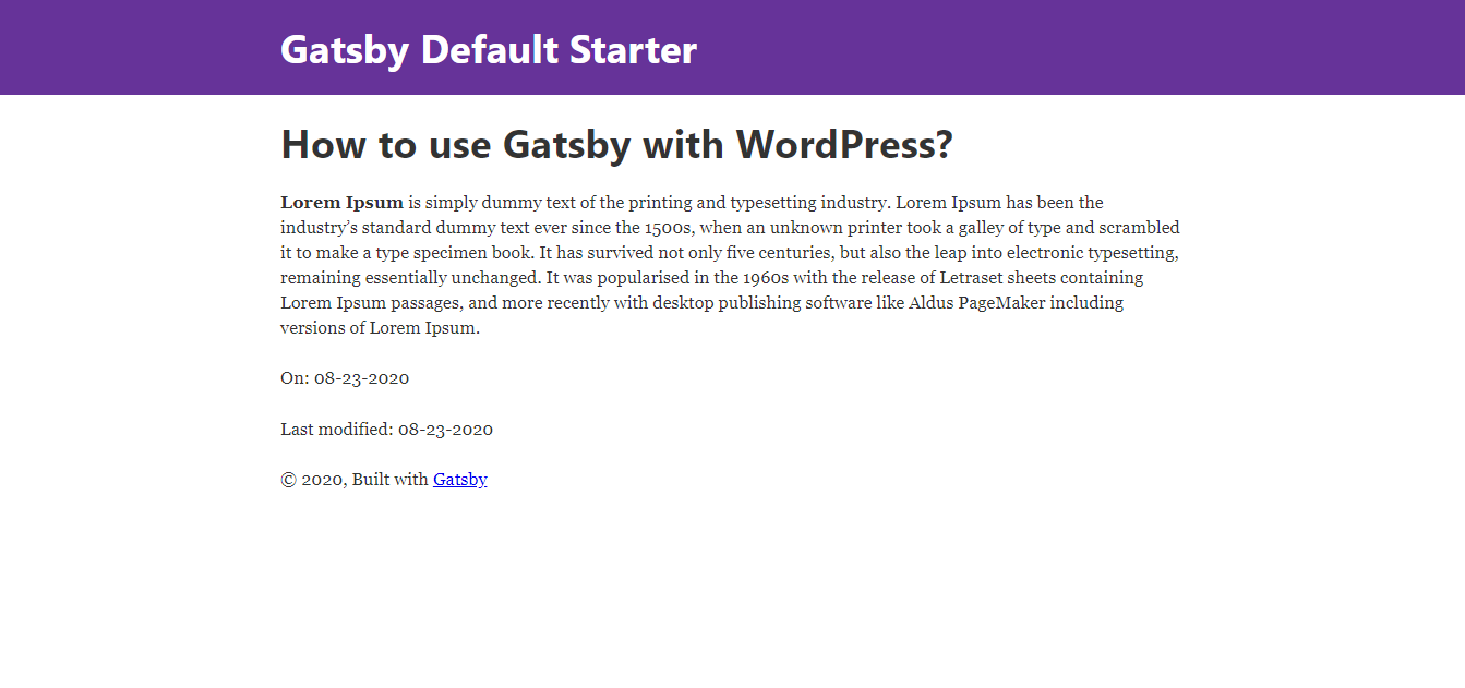 Introducing Gatsby For Building Websites Using Wordpress And Reactjs Etatvasoft